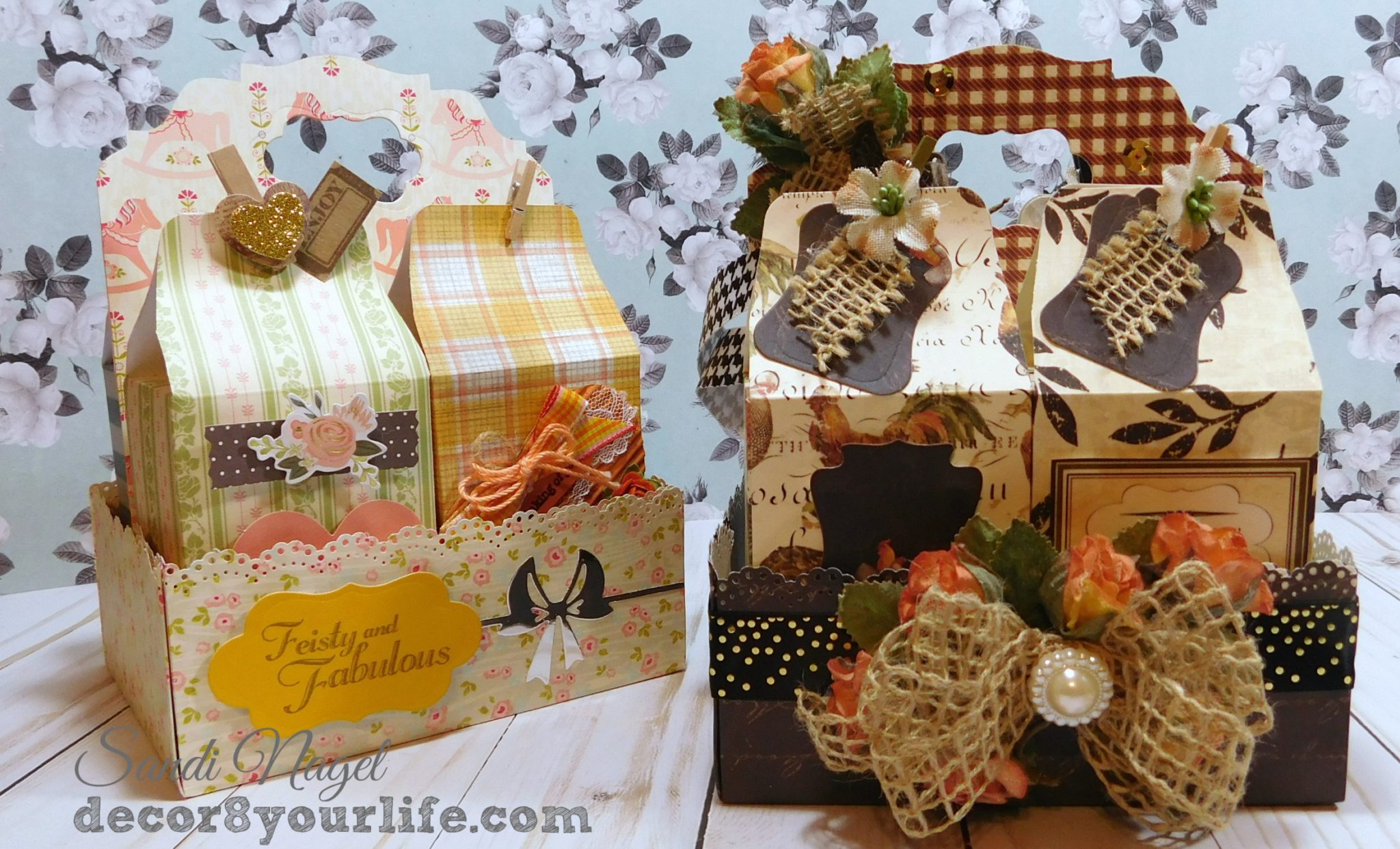 Milk Carton Gift Box Tutorial | Milk Carton Carrier | Paper Crafts ...