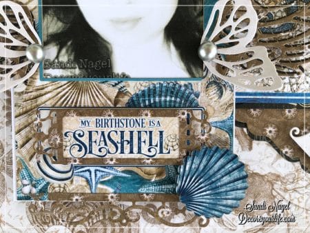 Graphic 45 Ocean Blue Scrapbook Layout | Scrapbooking Tutorial