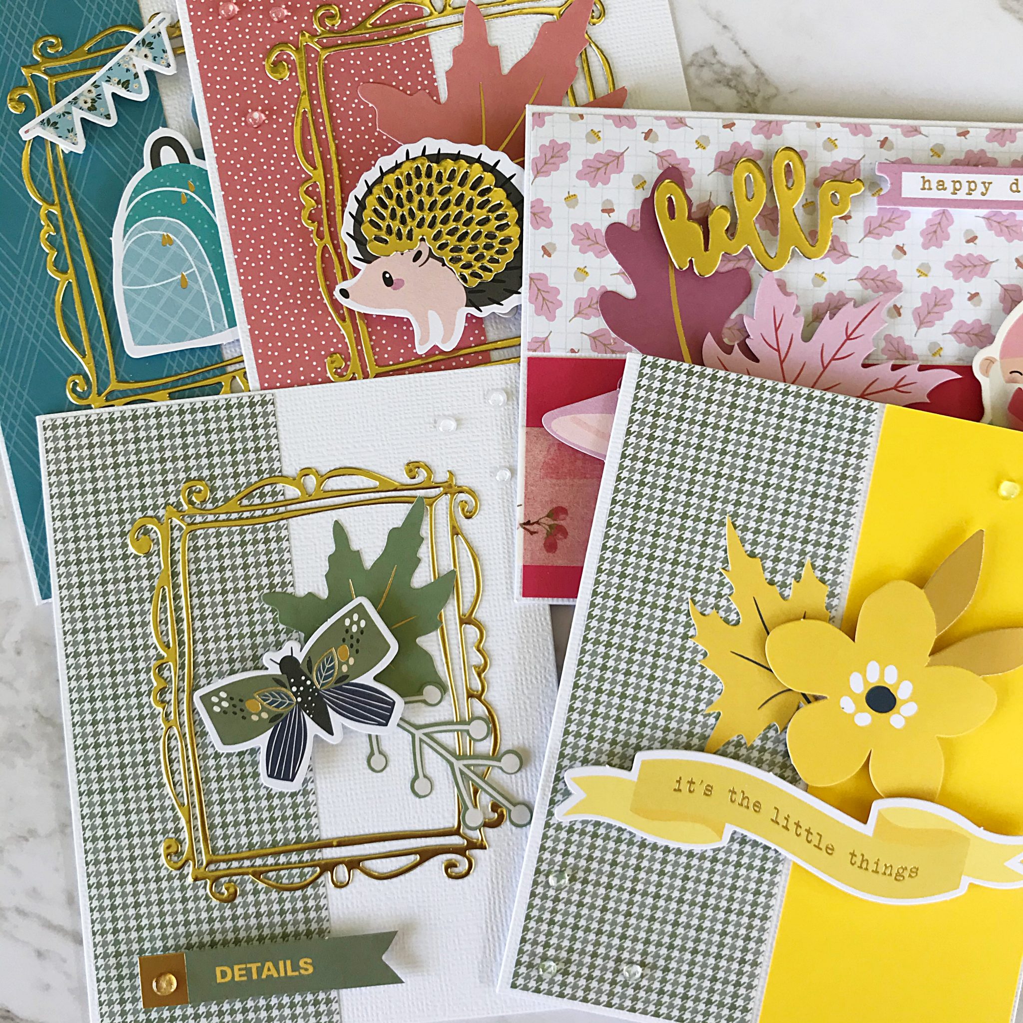 5 Cards 1 Kit Spellbinders September Kit | Card Making Ideas | Unboxing