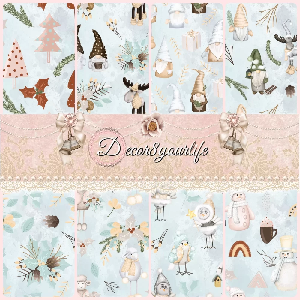 Scrapbook Paper Collection Winter Friends | Cute