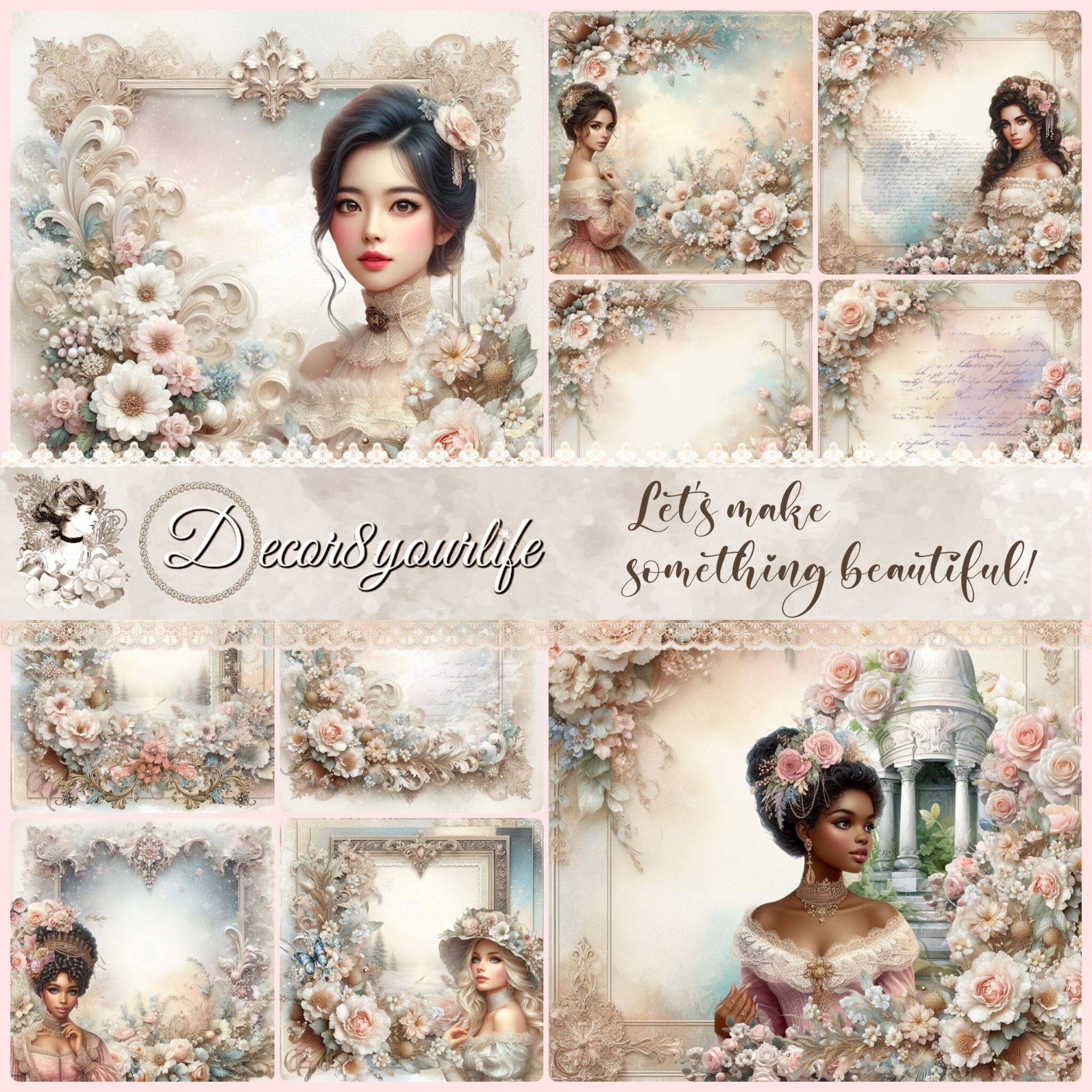 Whispers - A Digital Scrapbook Paper Collection | Decor8yourlife.com